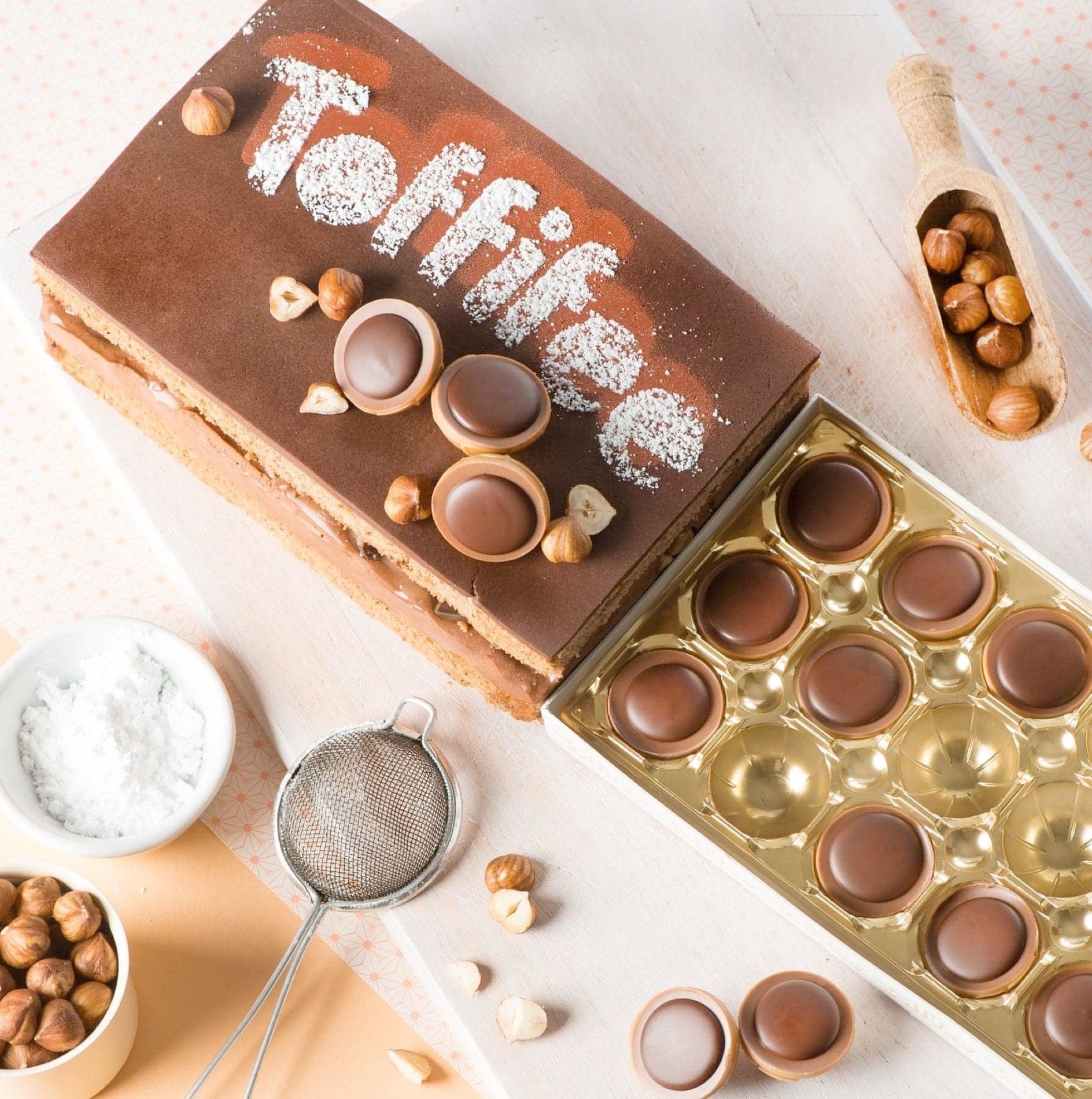 Toffifee Recept voor Cake in Toffifee stijl